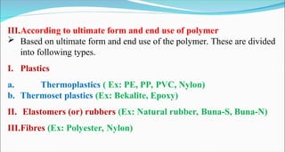 UNIT-II Plastics & Lubricants 2024.ppt pl | PPT