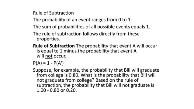 Probability PPT for Statistics - Unit 2 & 3 | PPT