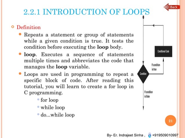 Control Statements Array Pointer Structures Ppt Programming