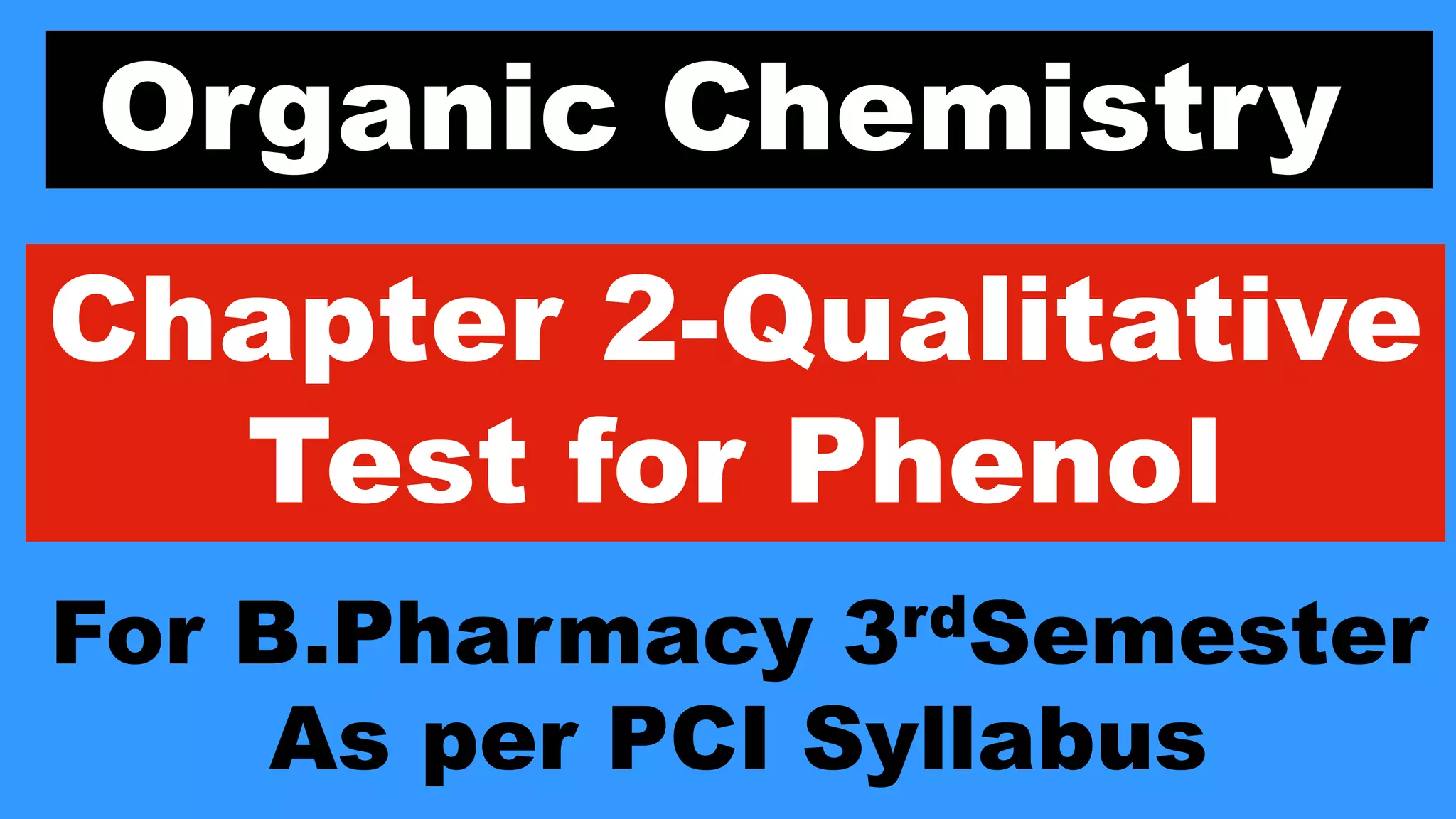 Unit ii Qualitative test of phenols | PPTX