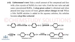Unit ii Qualitative test of phenols | PPTX