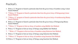 Data structure Unit - II Searching and Sorting.pptx