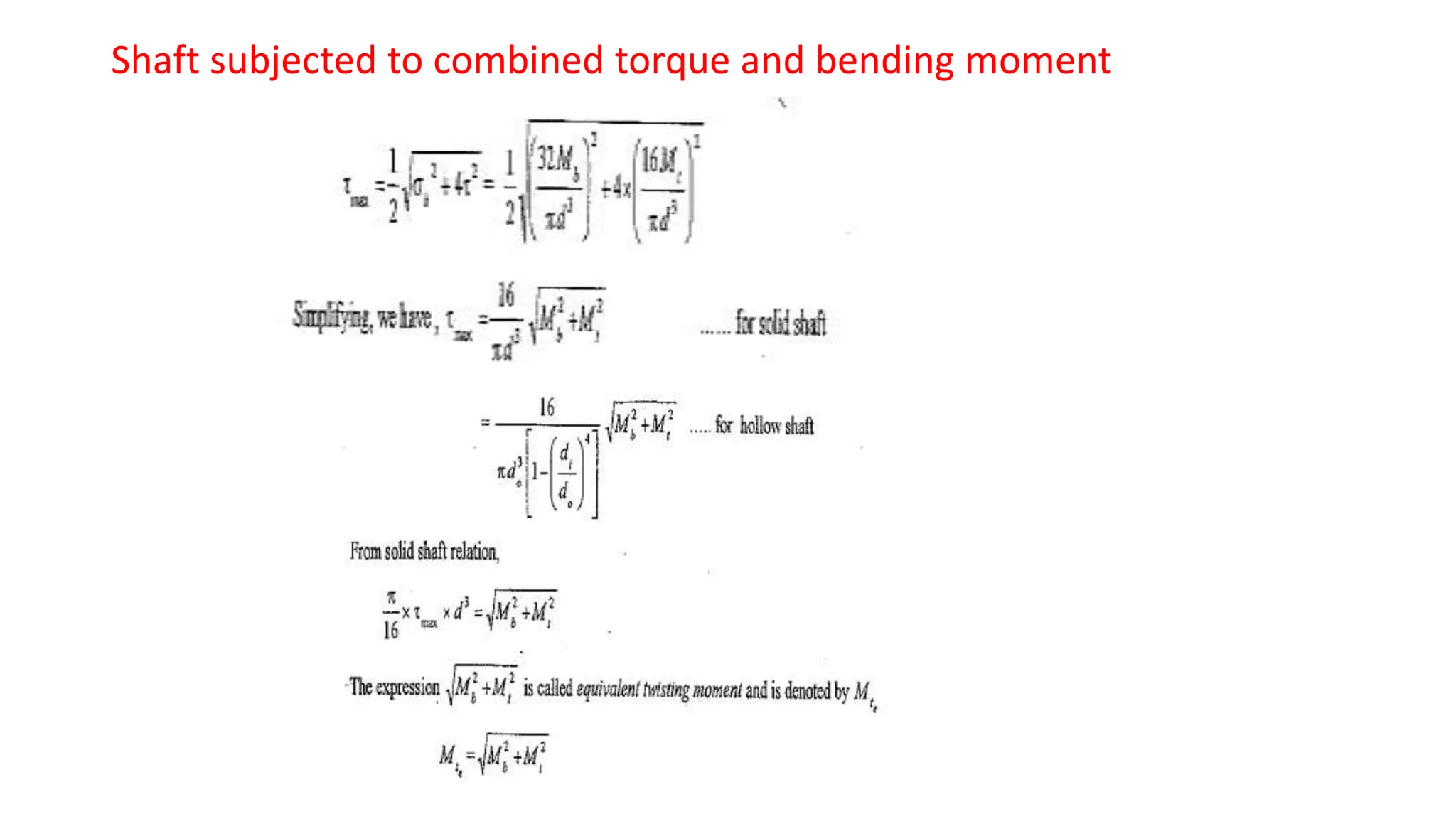 Design of shaft introduction & methods used | PPT