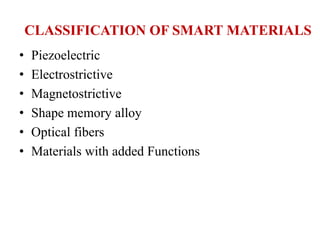 Unit II smart materials and eco-friendly materials by BeST | PPTX
