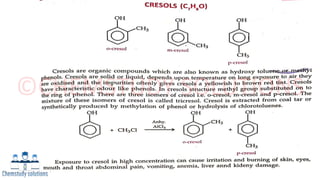 Unit ii Structure and use of phenol derivatives | PPTX