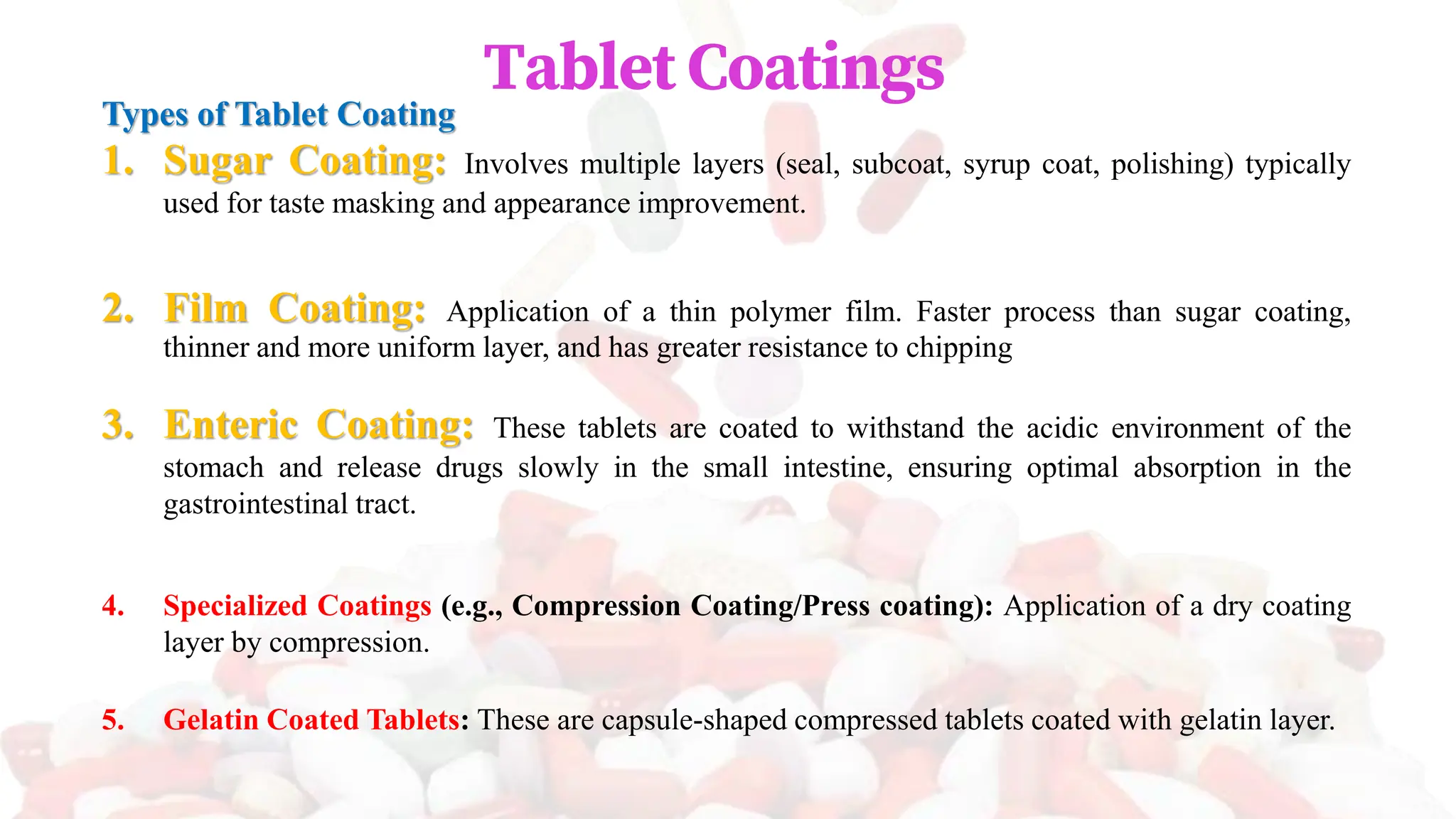 UNIT- II Tablets coating and FC- QC TEST | PDF