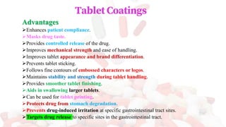 UNIT- II Tablets coating and FC- QC TEST | PDF