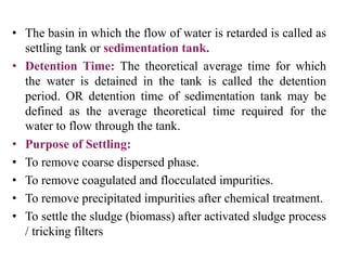 UNIT -II Treatment of water- aeration and sedimentation.ppt