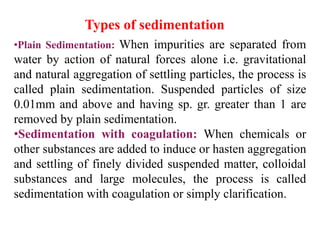 UNIT -II Treatment of water- aeration and sedimentation.ppt