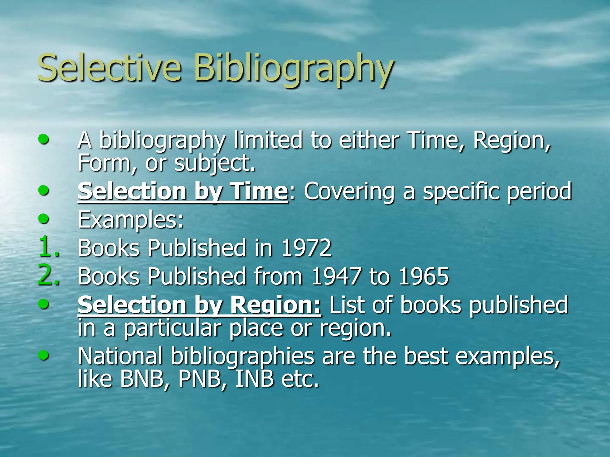 Unit-II (Types of Bibliographies and uses).ppt