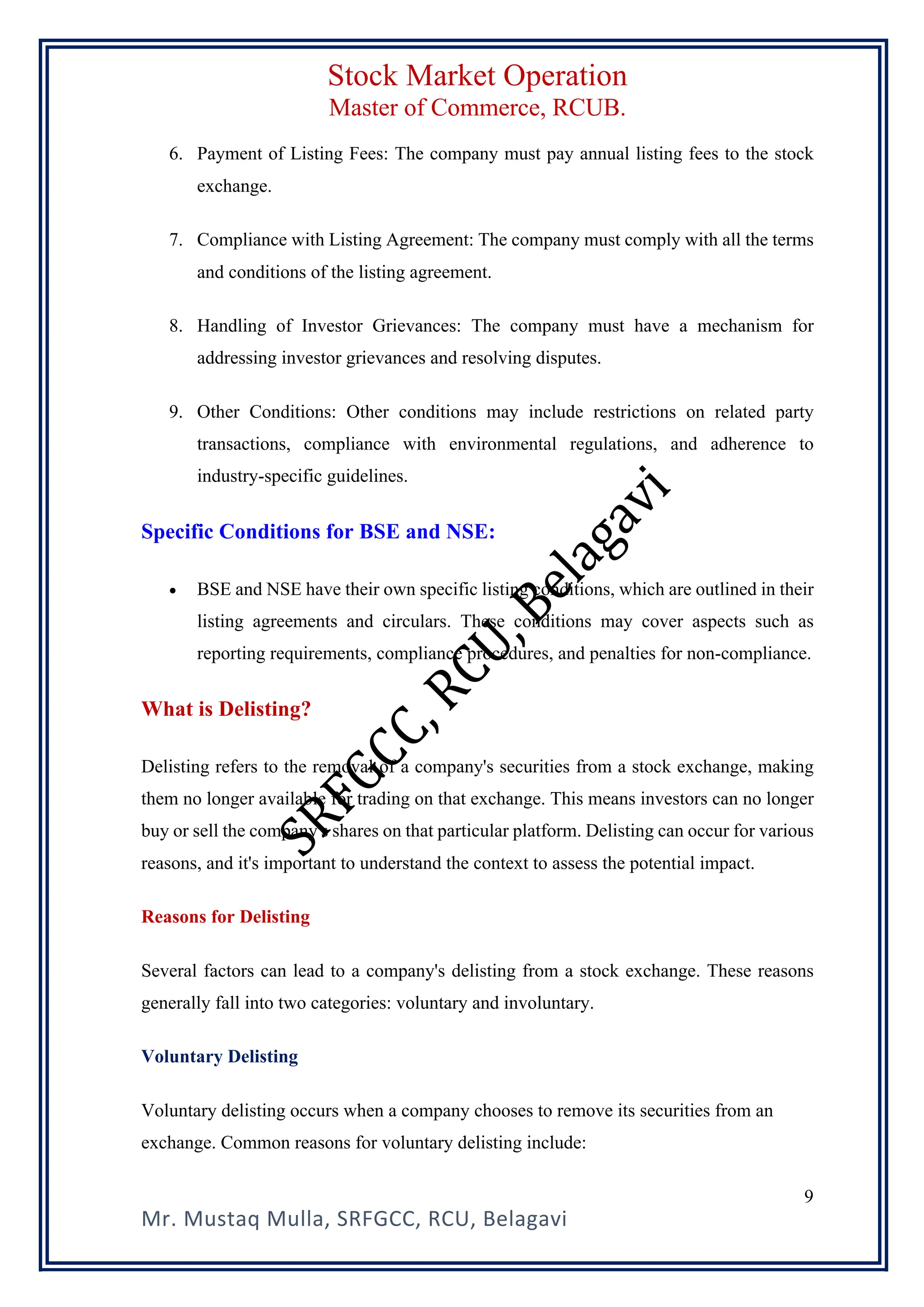 Unit -II Unit II- Trading and Settlement System in Stock Exchanges.pdf