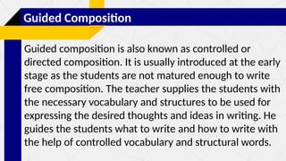 Dr. STN ENGLISH METHOD SEM 3 UNIT-I iv Writing skill Teaching of ...