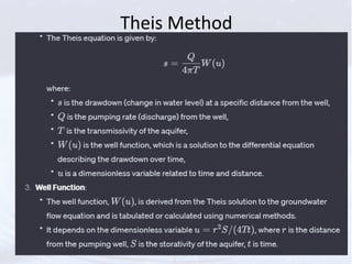 UNIT - II Well Hydraulics Darcy’s law – Groundwater Flow Equation .pptx