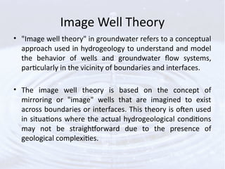 UNIT - II Well Hydraulics Darcy’s law – Groundwater Flow Equation .pptx