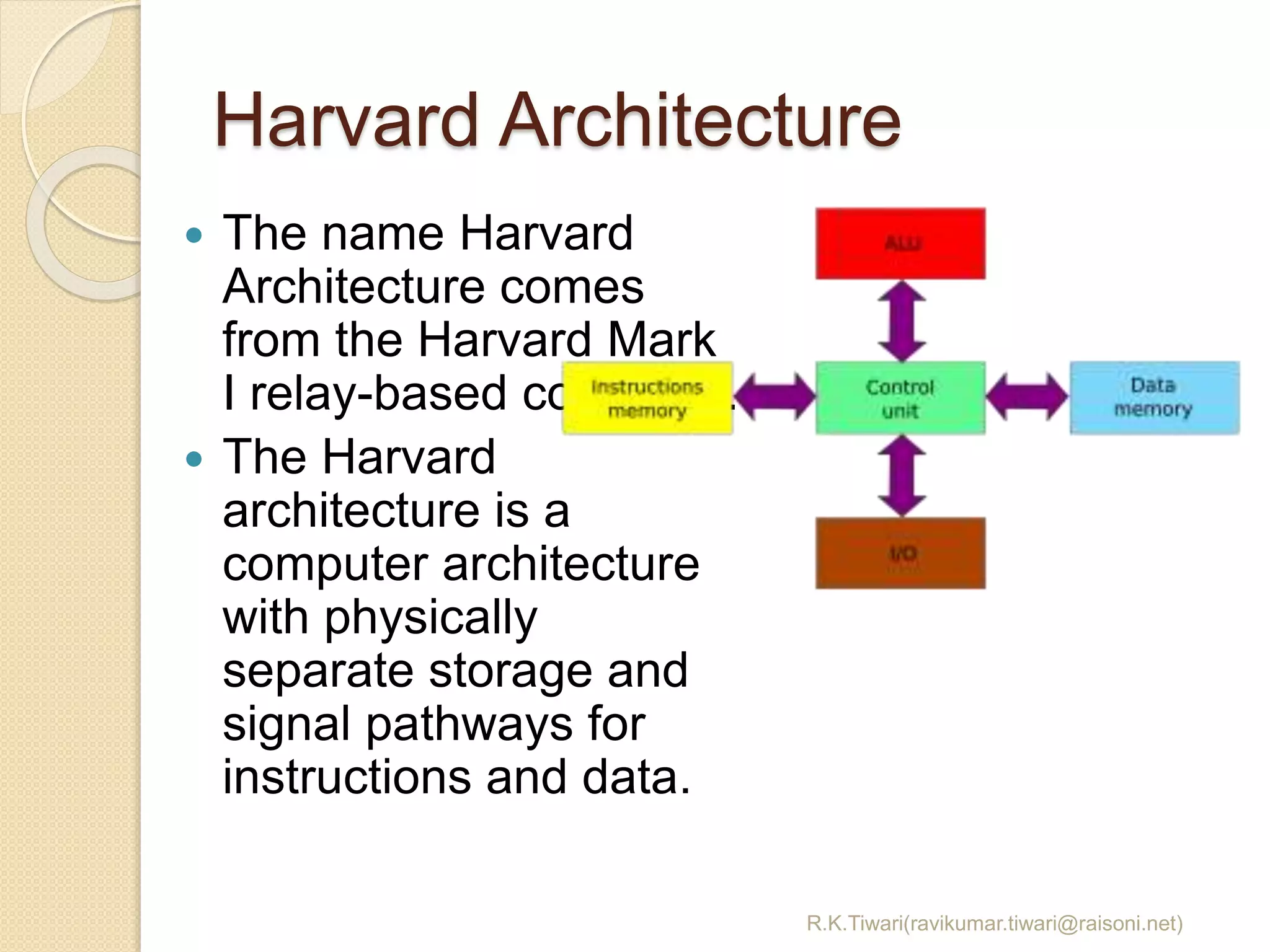 RISC Vs CISC, Harvard v/s Van Neumann | PPTX