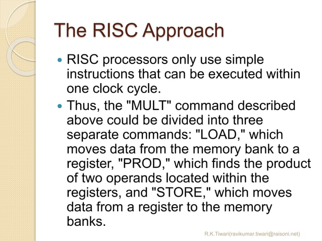Risc Vs Cisc Harvard Vs Van Neumann Pptx Programming Languages Computing