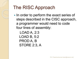 RISC Vs CISC, Harvard v/s Van Neumann | PPTX