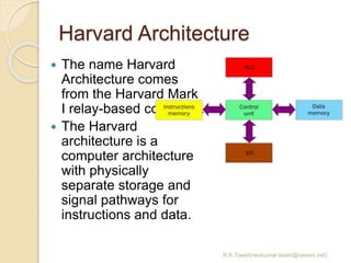RISC Vs CISC, Harvard v/s Van Neumann | PPTX