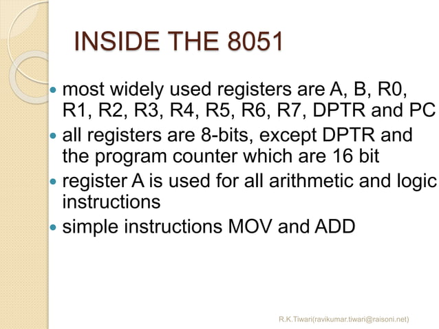 8051 Assembly Language Programming | PPTX 8051 Assembly Language Programming | PPTX