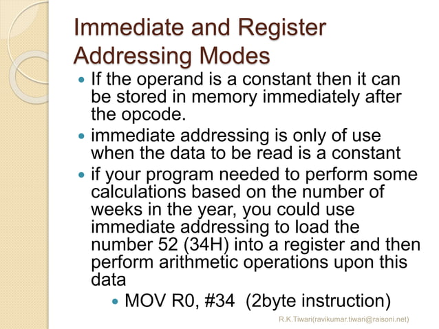 8051 Addressing modes | PPTX
