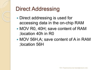 8051 Addressing modes | PPTX