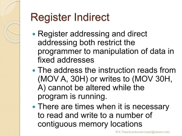 8051 Addressing modes | PPTX