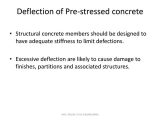 Unit I Losses of prestress and deflection | PPTX