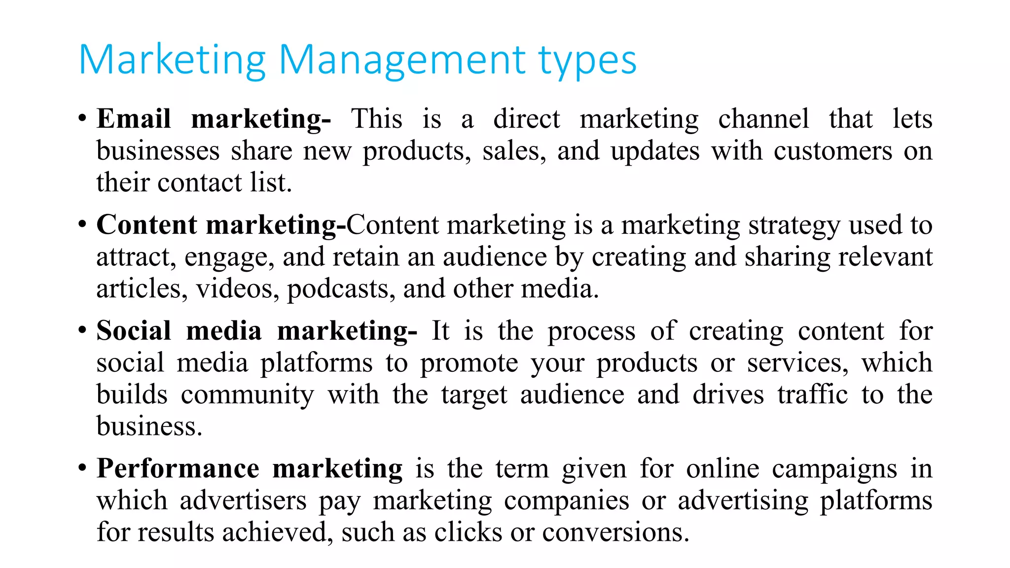 Marketing Management | PPT