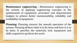 maintenance engineering | PDF