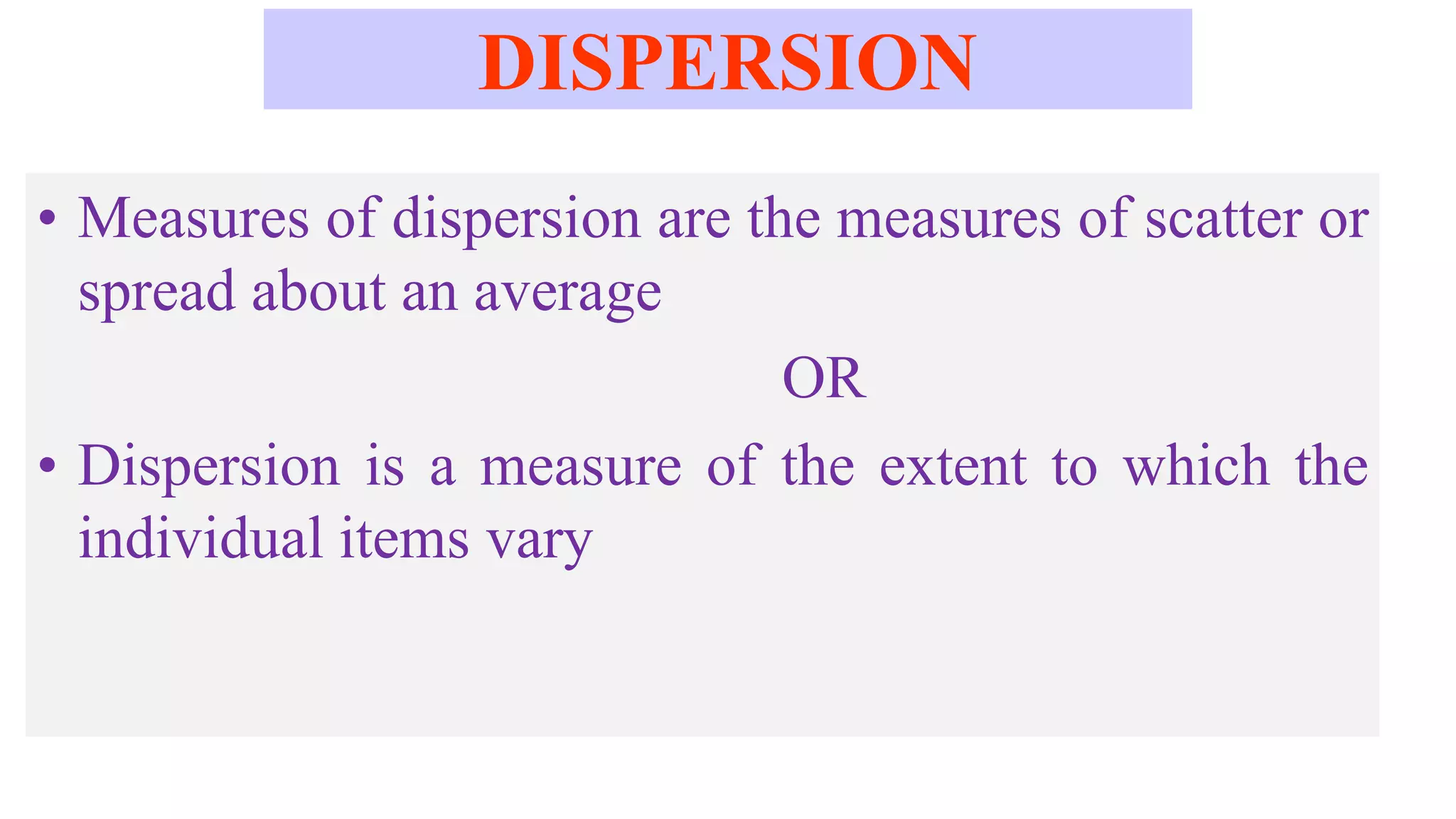 Unit-I Measures of Dispersion- Biostatistics - Ravinandan A P.pdf