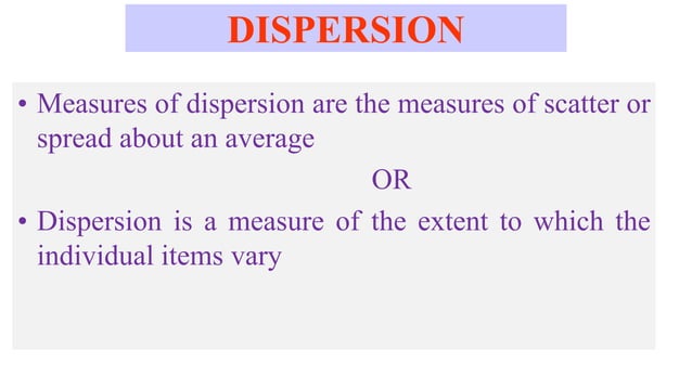 Unit-I Measures of Dispersion- Biostatistics - Ravinandan A P.pdf