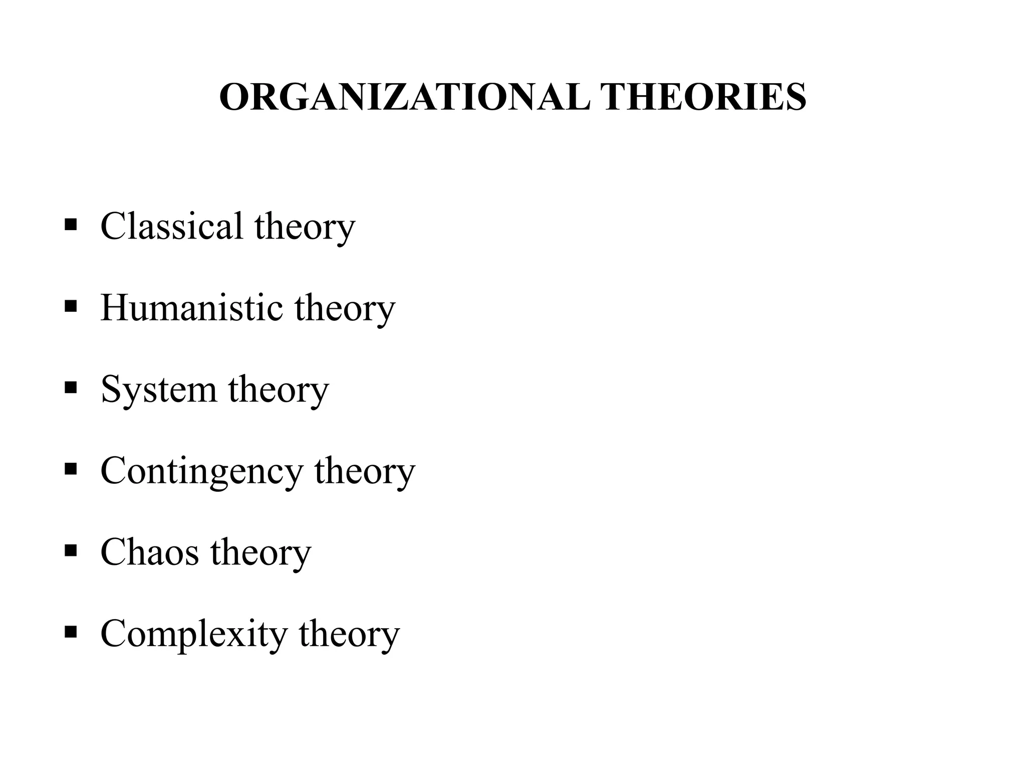 Unit -I Organizational Theories and Structure.pptx