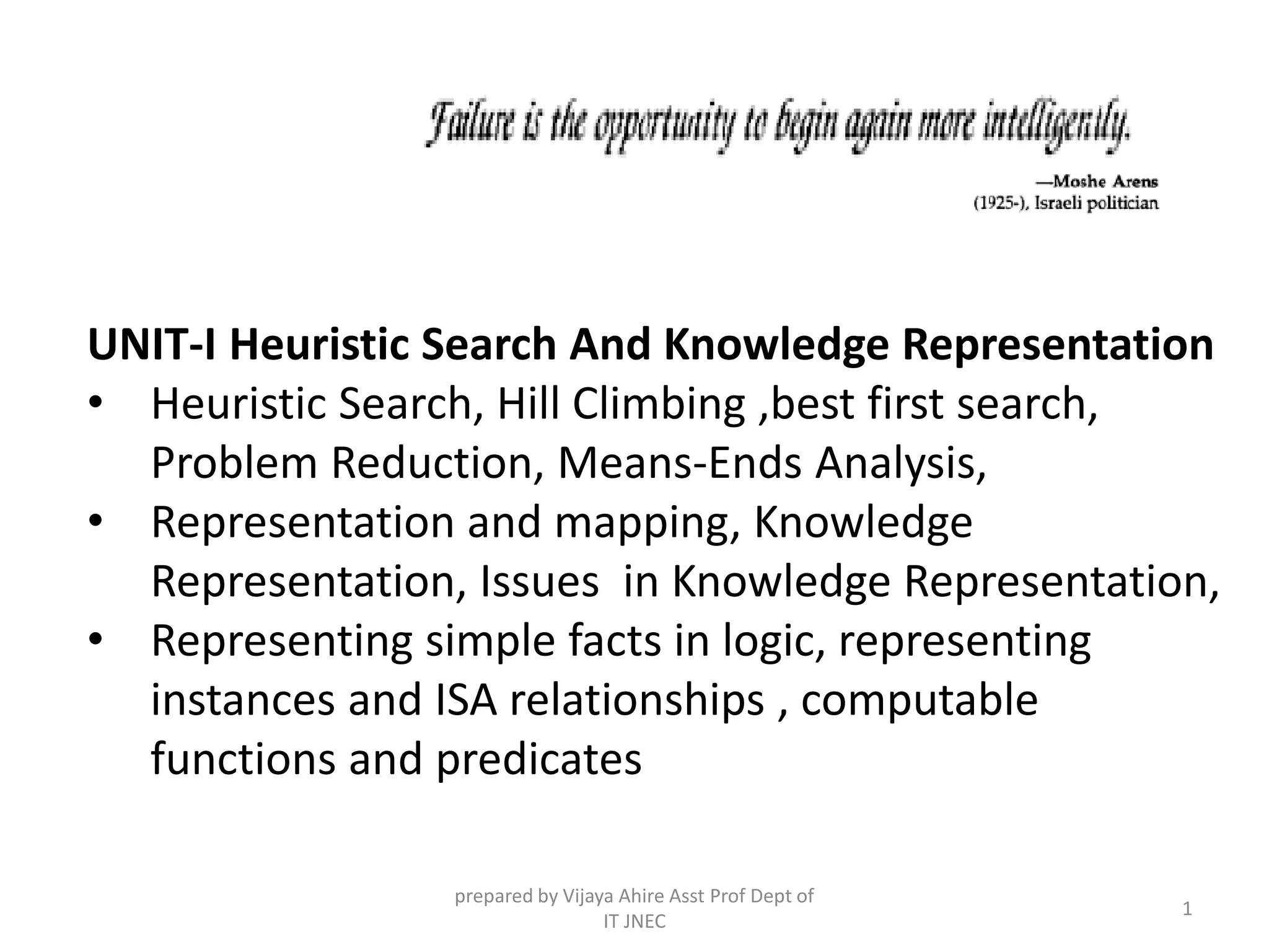 UNIT-I Part2 Heuristic Search Techniques.pptx