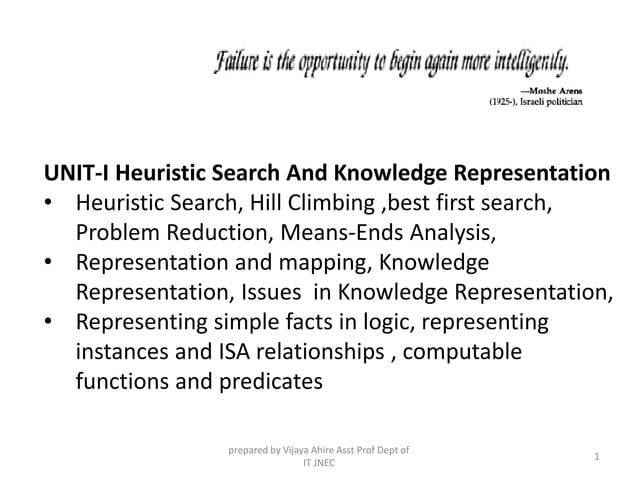UNIT-I Part2 Heuristic Search Techniques.pptx