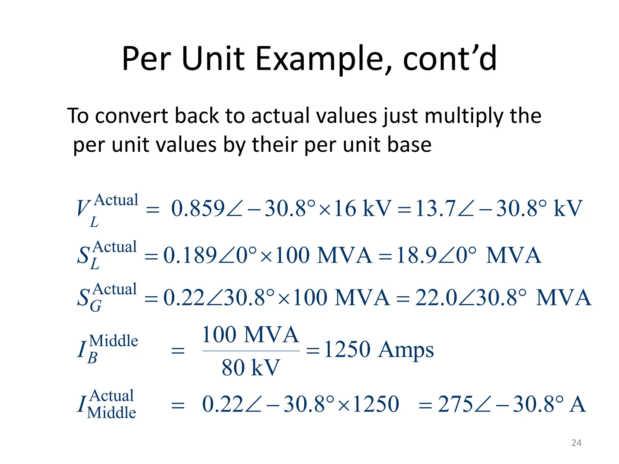 UNIT -I per unit calculation,EQUIVALENT CIRCUIT | PPT