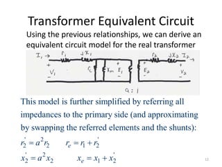 UNIT -I per unit calculation,EQUIVALENT CIRCUIT | PPT