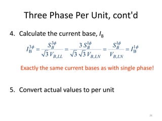 UNIT -I per unit calculation,EQUIVALENT CIRCUIT | PPT