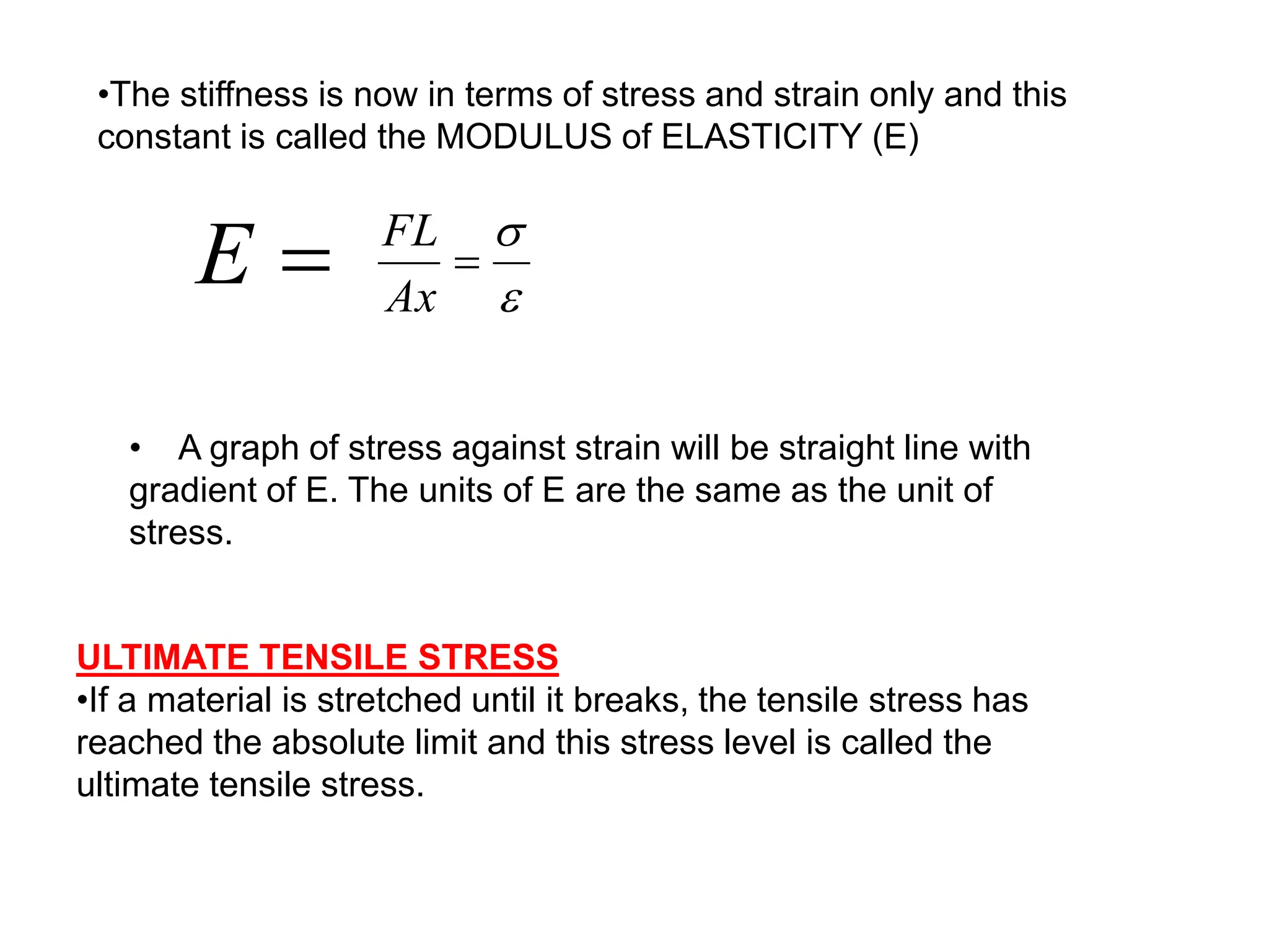 Stress and strain Introduction to stress and strain, stress strain ...