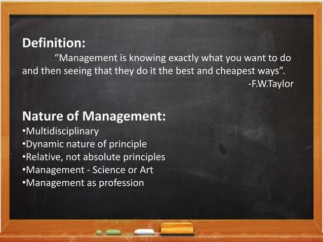 Management Science Introduction UNIT-I PPT | PPT