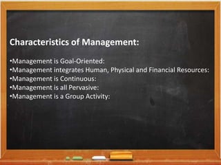 Management Science Introduction UNIT-I PPT | PPTX