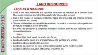 Environmental Science - Food and Land Resources | PPT