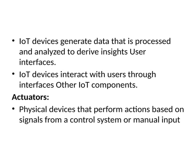 Introduction of IOT with their fundamentals | PPTX