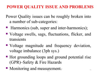 UG POWER QUALITY (EE2028) ppt | PPT
