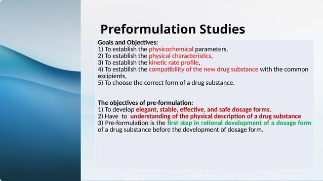 UNIT-I Preformulation. INDUSTRAIL PHARMACY -1pptx | PPTX