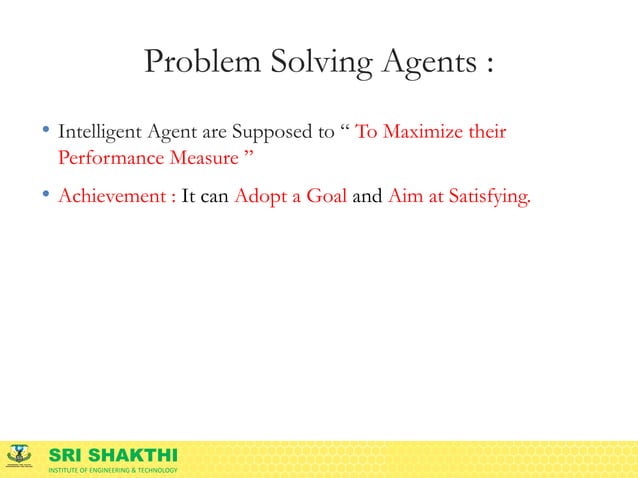 UNIT I PROBLEM SOLVING AGENTS And EXAMPLES pptx pdf unit-i-problem-solving-agents-and-examples-pptx-pdf