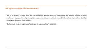 UNIT - I Reinforcement Learning .pptx | Physics | Science