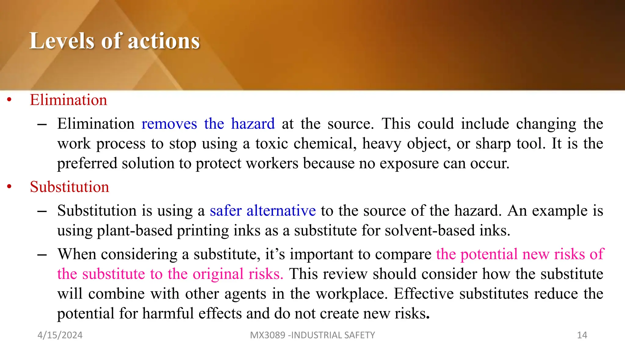 Industrial Safety Unit-I SAFETY TERMINOLOGIES | PPTX