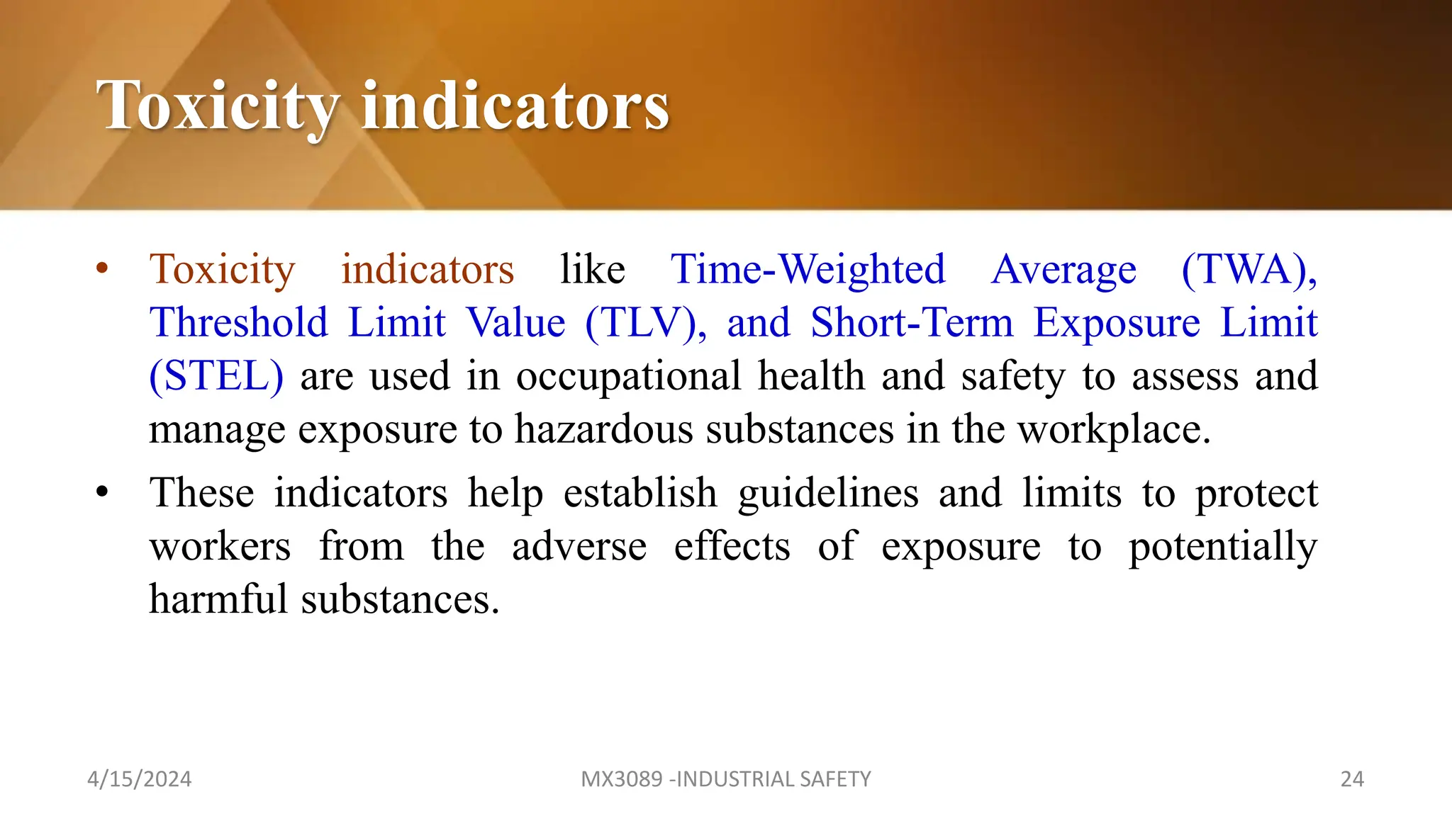 Industrial Safety Unit-I SAFETY TERMINOLOGIES | PPTX