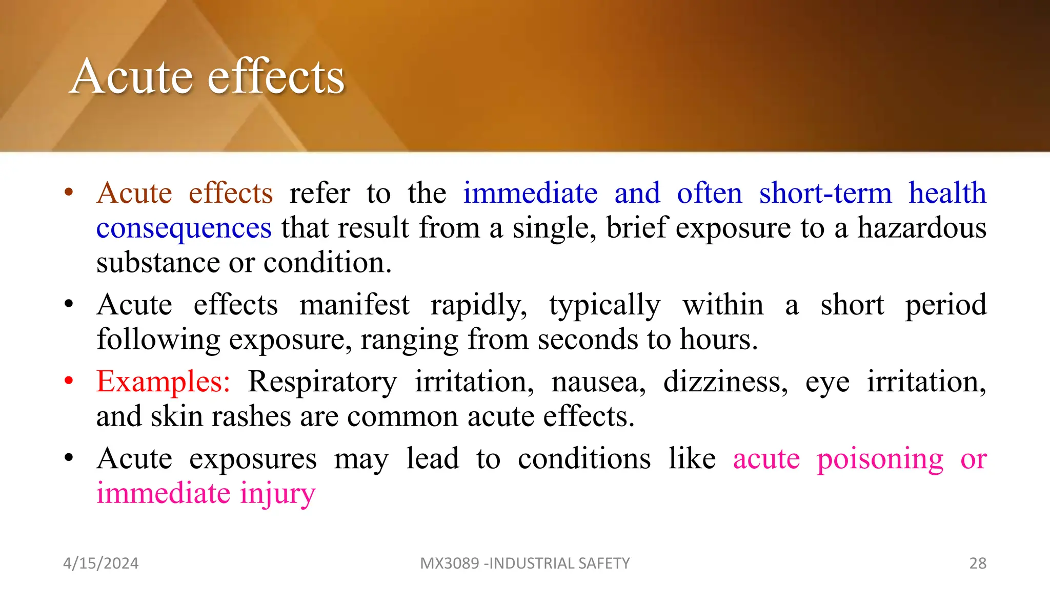 Industrial Safety Unit-I SAFETY TERMINOLOGIES | PPTX