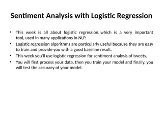 Unit - I Sentiment anlysis with logistic regression.pptx